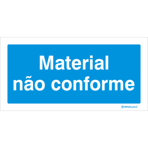 Material não conforme